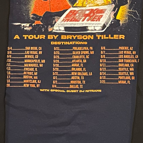 Hanes | Tops | Bryson Tiller 223 Back N Better Tour Tshirts | Poshmark